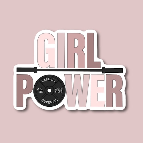 Girl Power Sticker Powerlifting Sticker Weightlifting | Etsy
