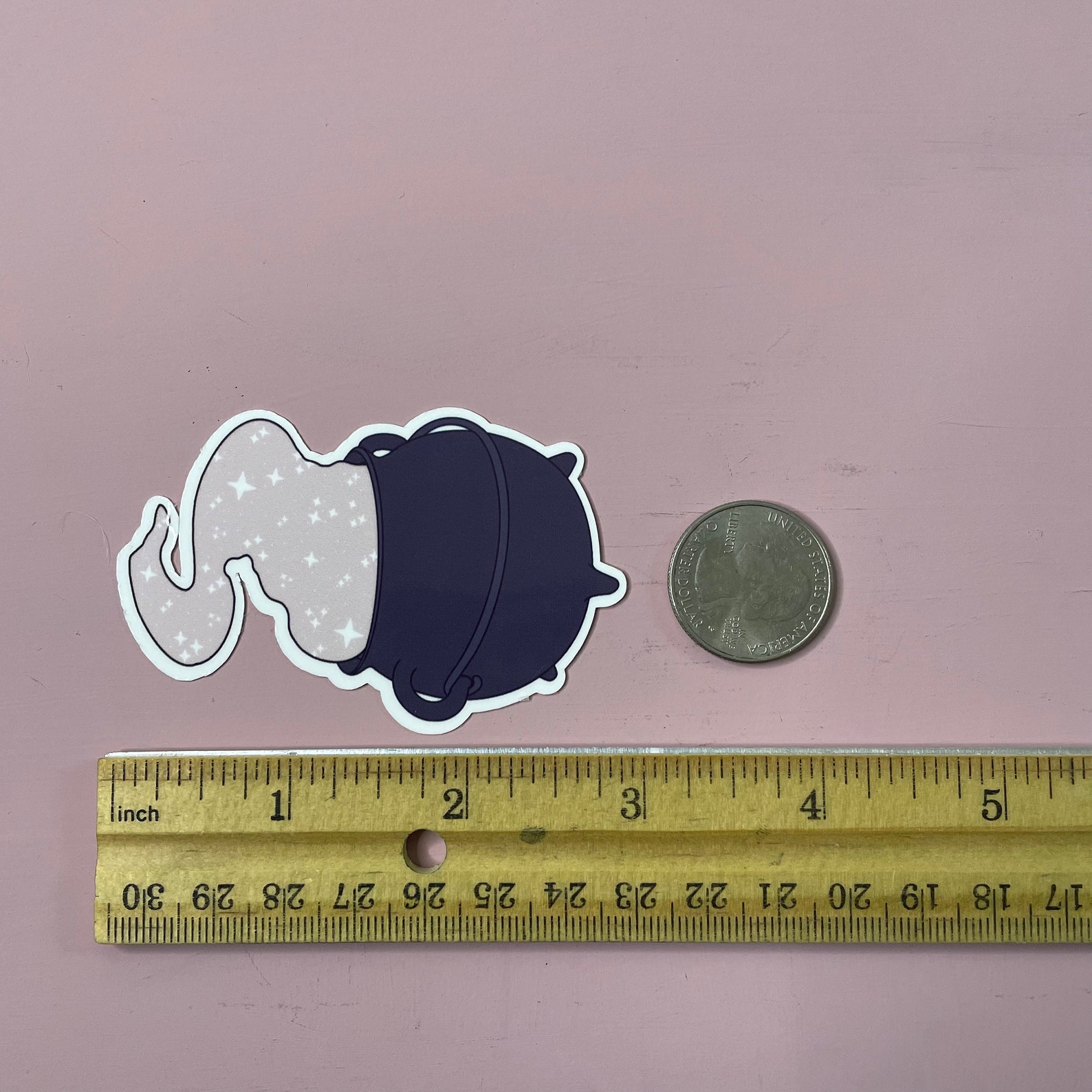 Cauldron Sticker Witch Sticker Pink Halloween Spooky Season - Etsy