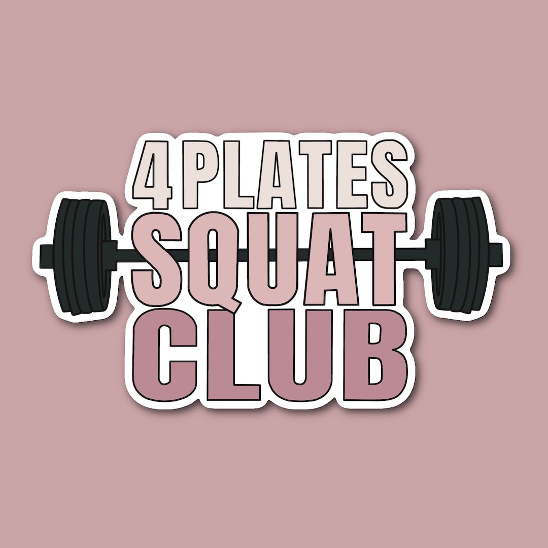 Squat Club Powerlifting Sticker, Weightlifting Sticker, Girls Who ...