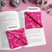 Pink Gym Doodles Fabric Corner Bookmark: Book Lover Gift - Etsy