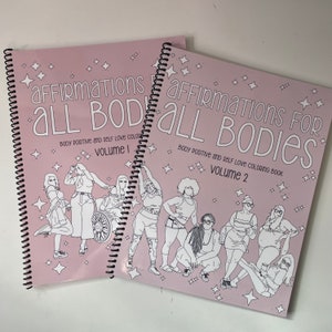 Body Positive Coloring Book, Affirmation Coloring Book, Adult Coloring ...
