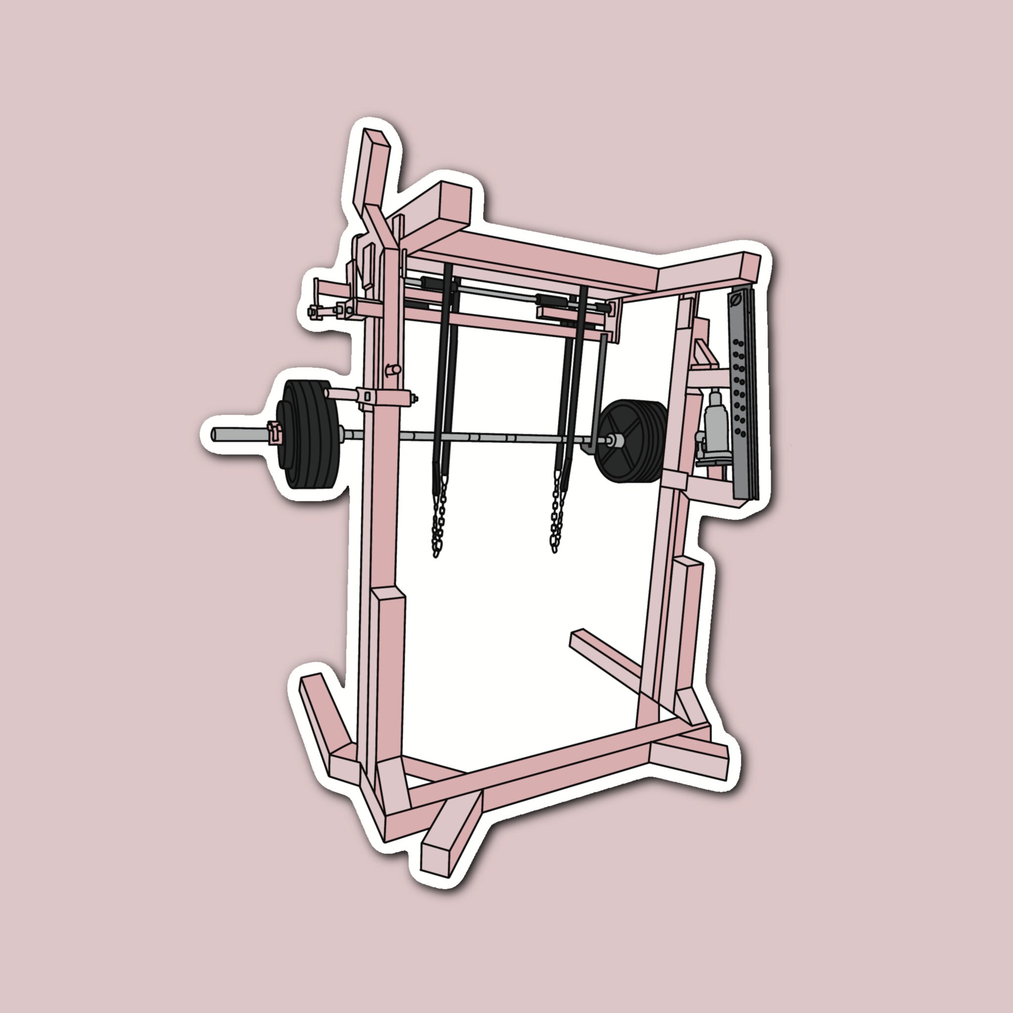 Monolift Powerlifting Sticker, Gym Sticker, Weightlifting Sticker ...