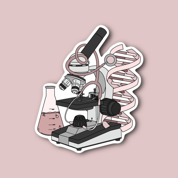Micro Biologist Sticker Science Sticker STEM Sticker - Etsy