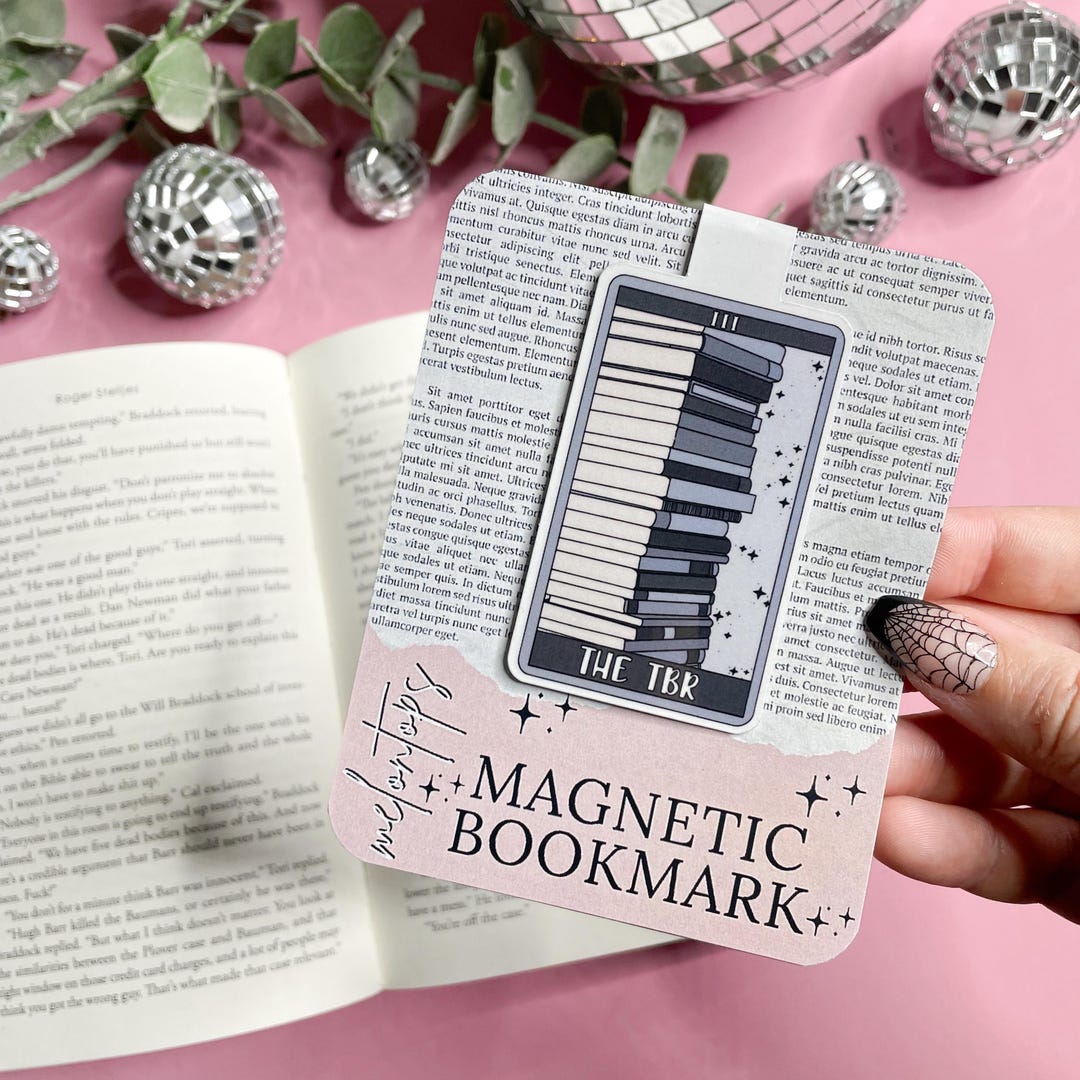 TBR Tarot Card Magnetic Bookmark, Stairmaster Bookmark, Funny Bookmark ...