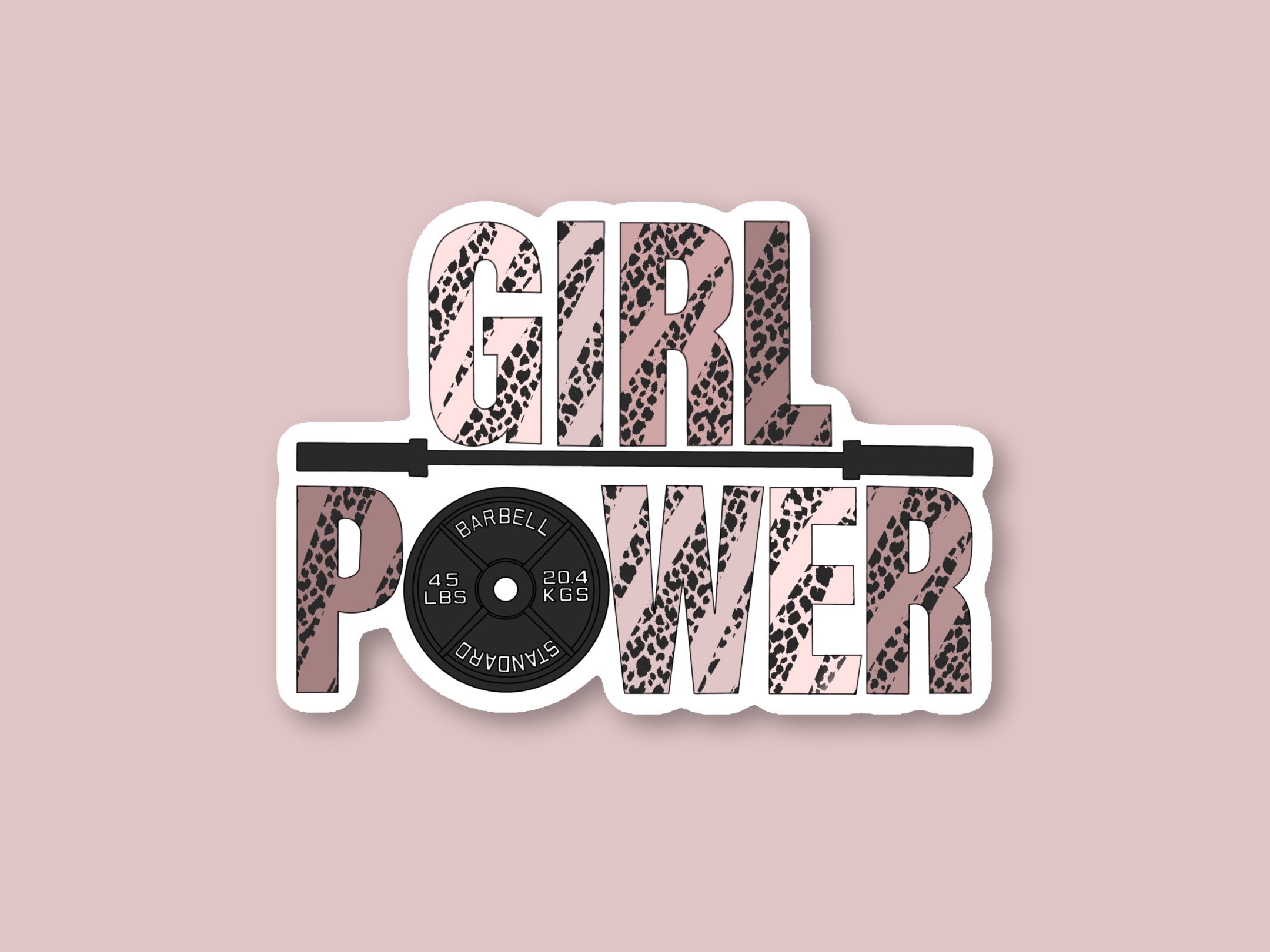 Girl Power Sticker Powerlifting Sticker Weightlifting - Etsy