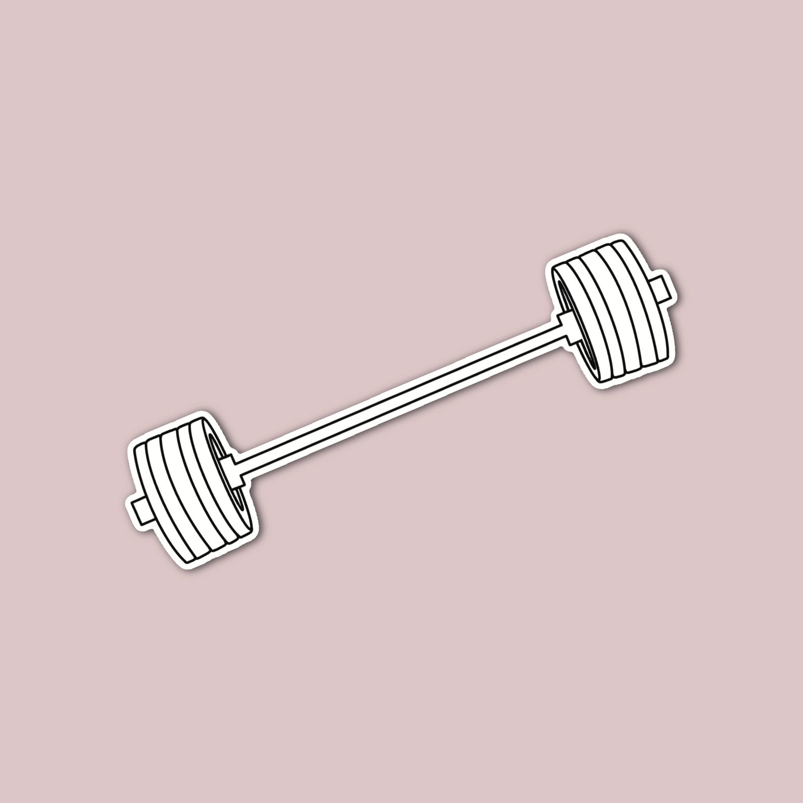 Barbell Powerlifting Sticker, Weightlifting Sticker, Girls Who Powerlift, Powerlifting Gym ...