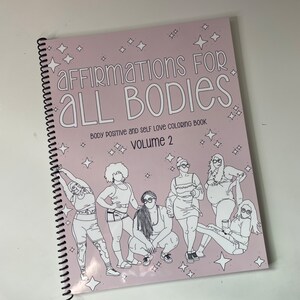 Body Positive Coloring Book, Affirmation Coloring Book, Adult Coloring ...