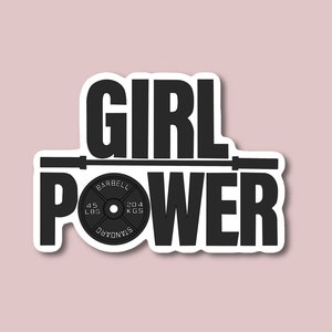 Girl Power Sticker, Powerlifting Sticker, Weightlifting Sticker, Girls ...