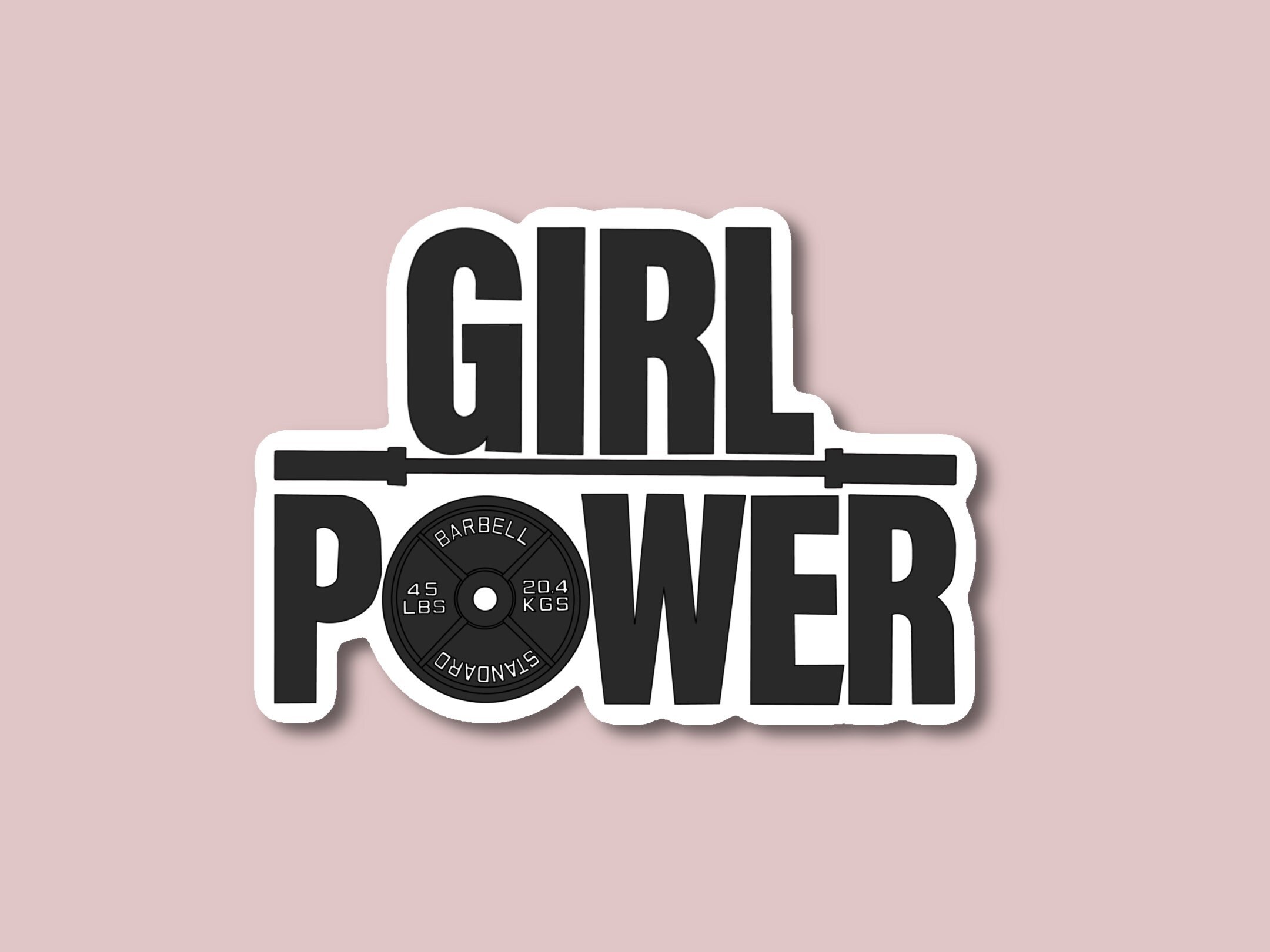 Girl Power Sticker Powerlifting Sticker Weightlifting | Etsy
