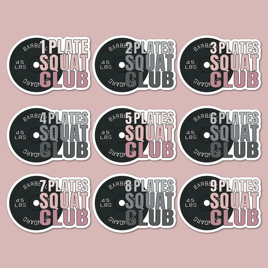 Squat Club Powerlifting Sticker, Weightlifting Sticker, Girls Who ...