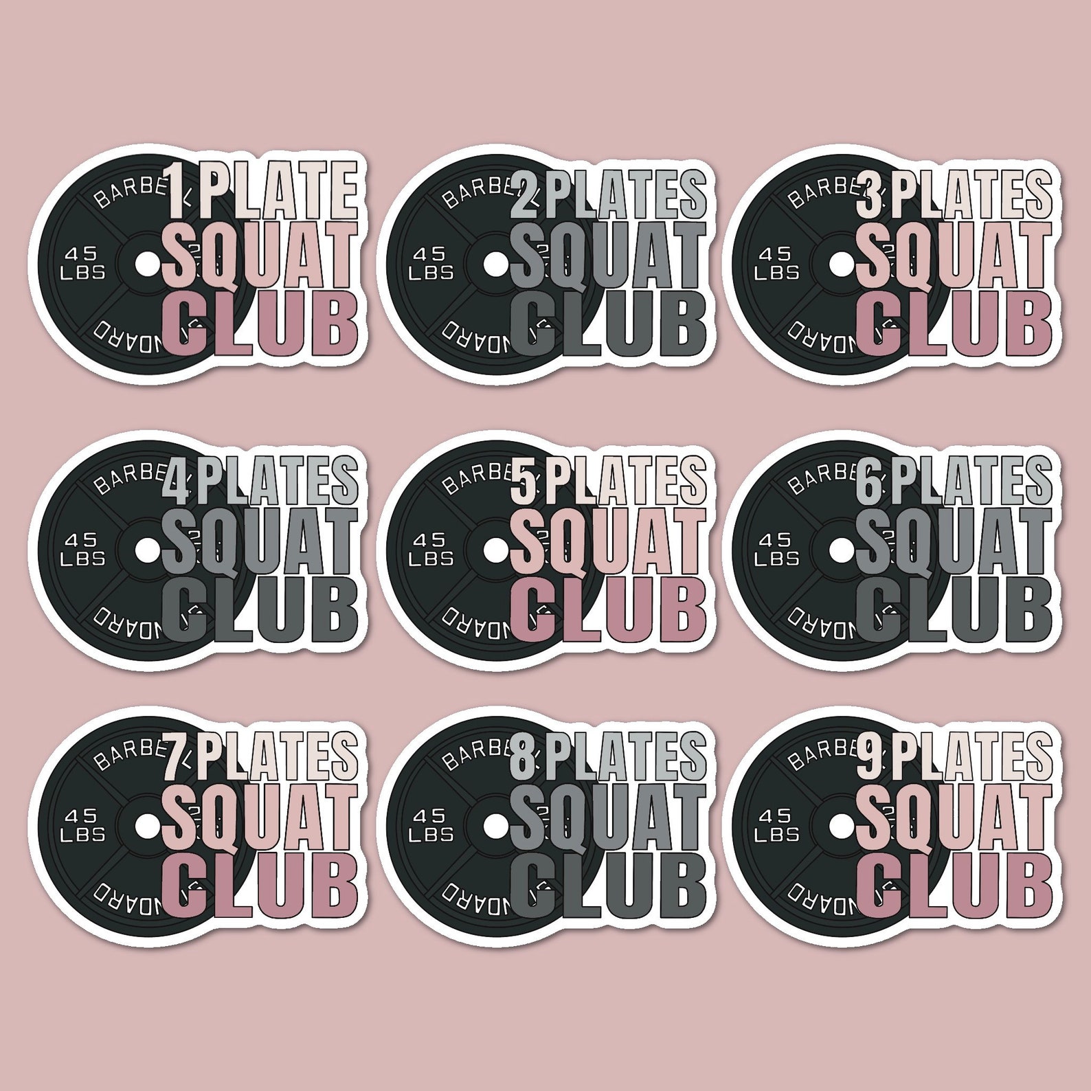 Squat Club Powerlifting Sticker, Weightlifting Sticker, Girls Who ...