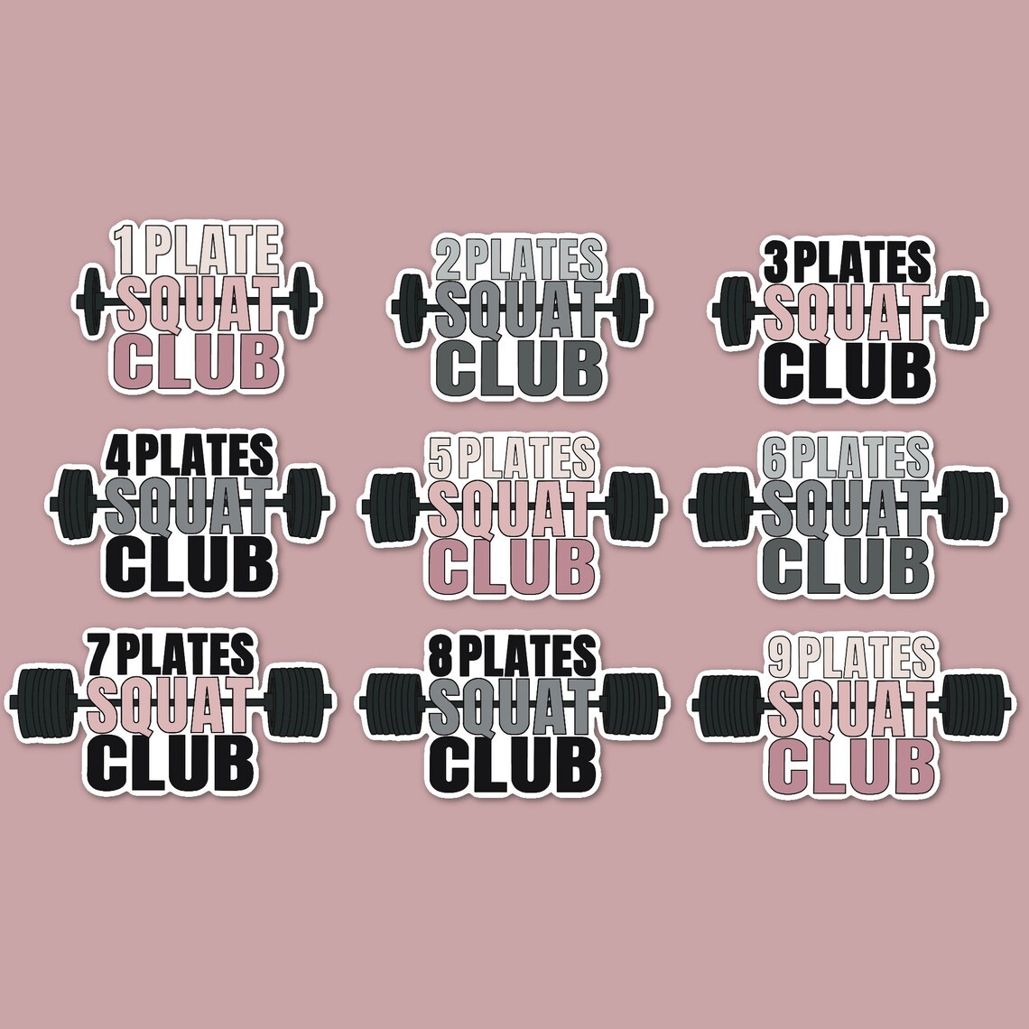 Squat Club Powerlifting Sticker, Weightlifting Sticker, Girls Who ...