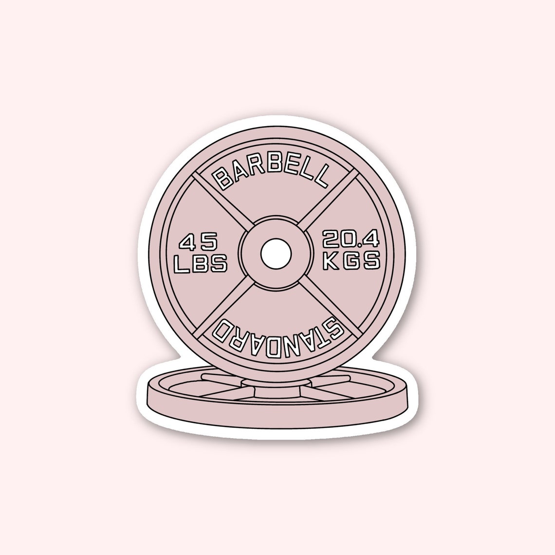 45lb Plate Stack Water Resistant Sticker Powerlifting - Etsy