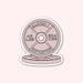 45lb Plate Stack Water Resistant Sticker, Powerlifting Sticker ...