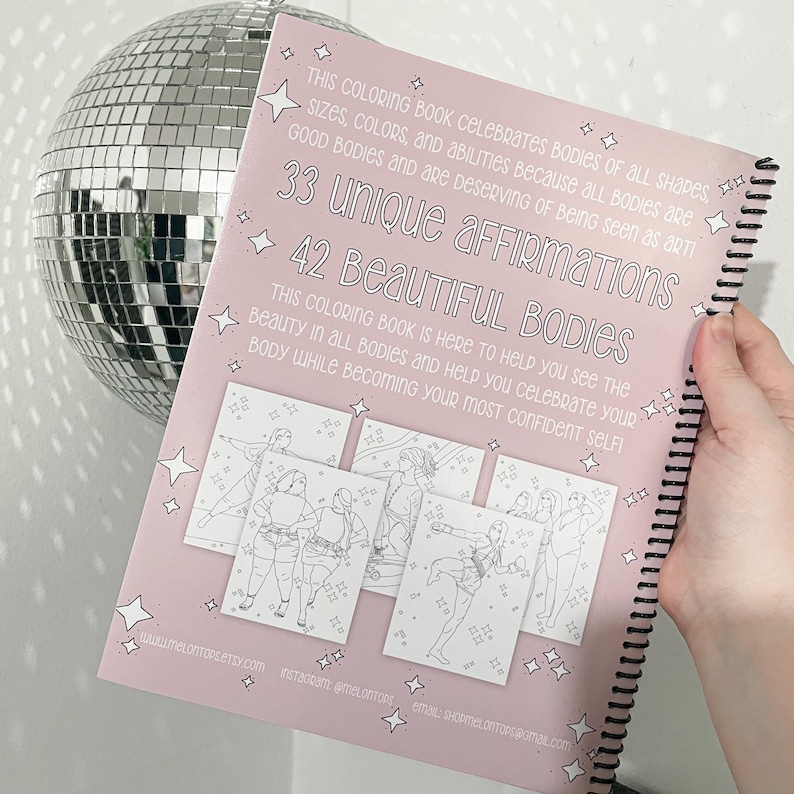 Body Positive Coloring Book, Affirmation Coloring Book, Adult Coloring ...