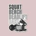 Squat Bench Deadlift Bake Sticker, Powerlifting Sticker, Baker Sticker ...