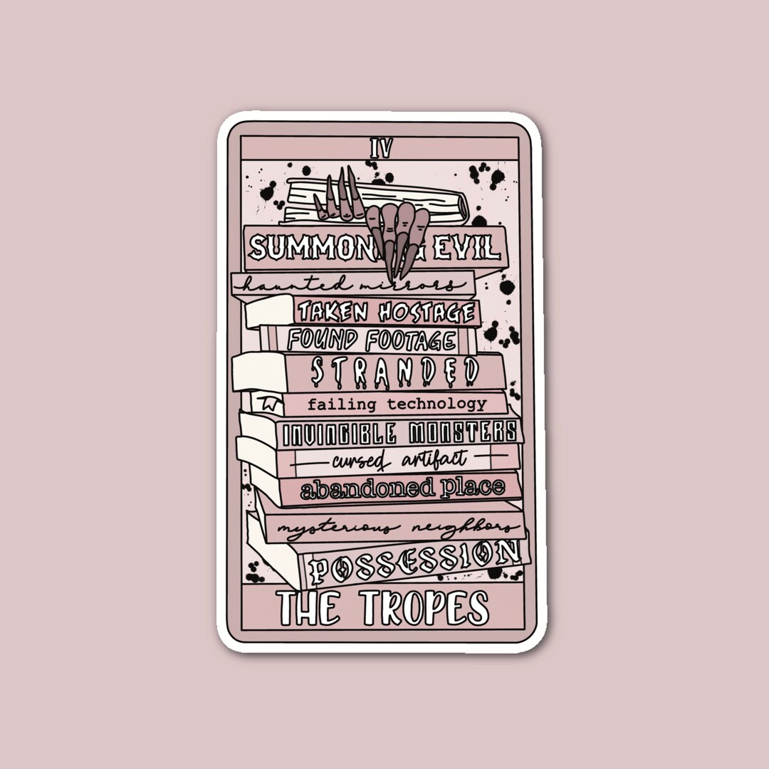 Horror Tropes Tarot Sticker Book Trope Sticker Book Stack - Etsy
