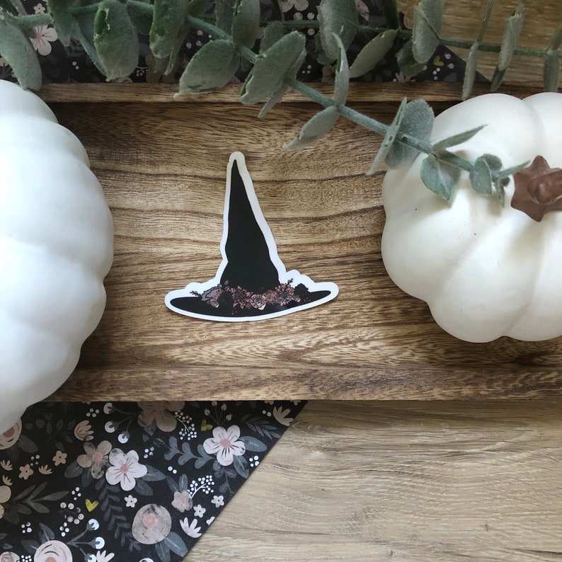 Witch Hat Sticker Halloween Stickers Fall Sticker Laptop - Etsy