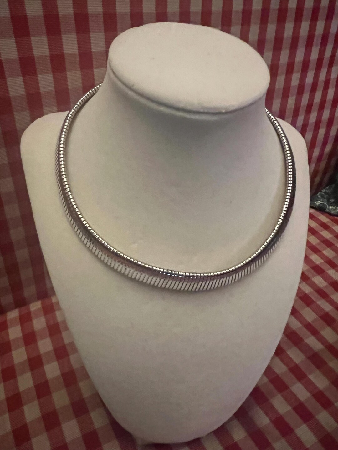 Vintage Monet Silver Tubogas Choker Snap Clasp - Etsy