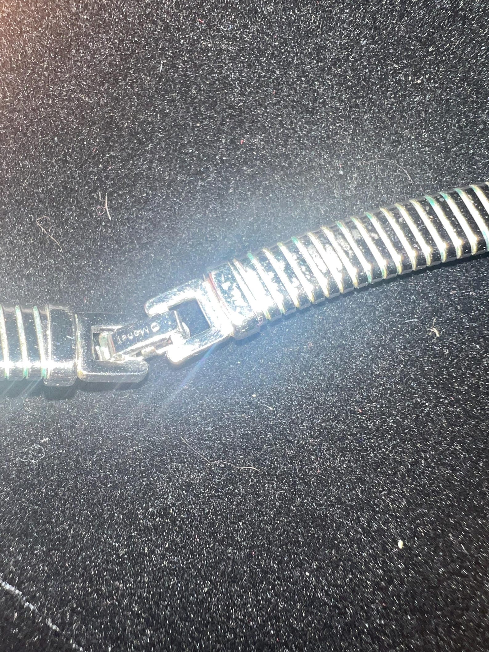 Vintage Monet Silver Tubogas Choker Snap Clasp - Etsy