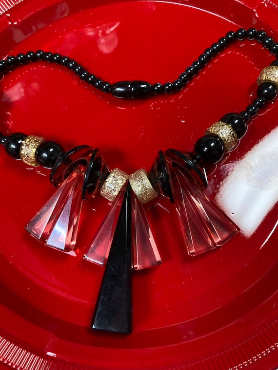1940s bakelite necklace - Gem