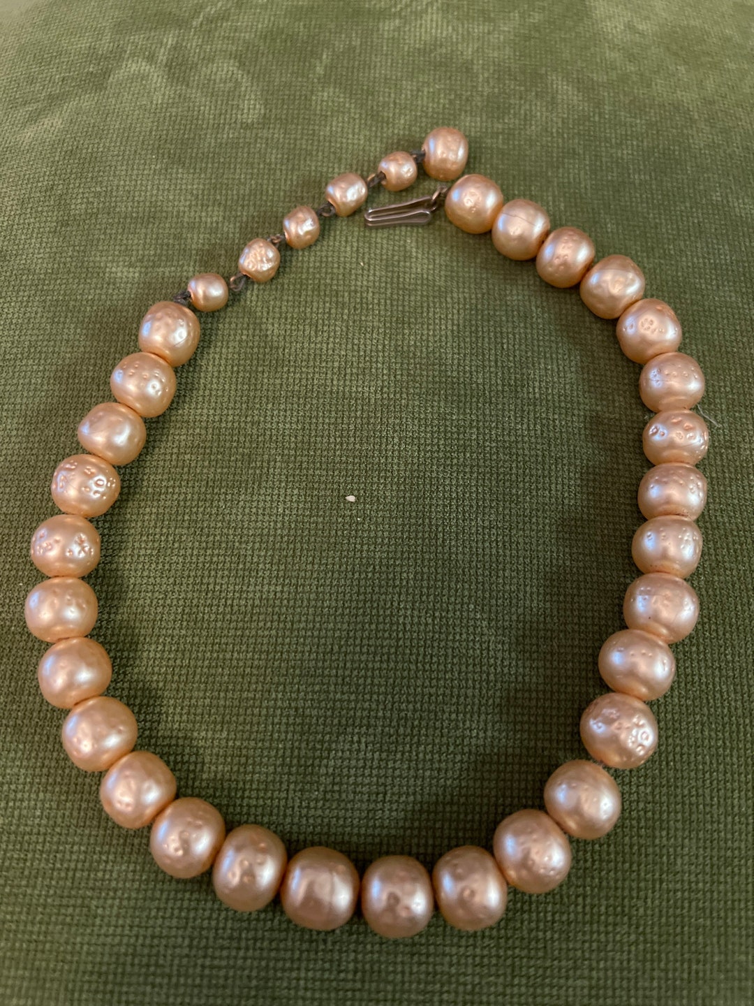 Prewwii Miriam Haskell Style Adjustable Baroque Pearl Necklace 10mm - Etsy