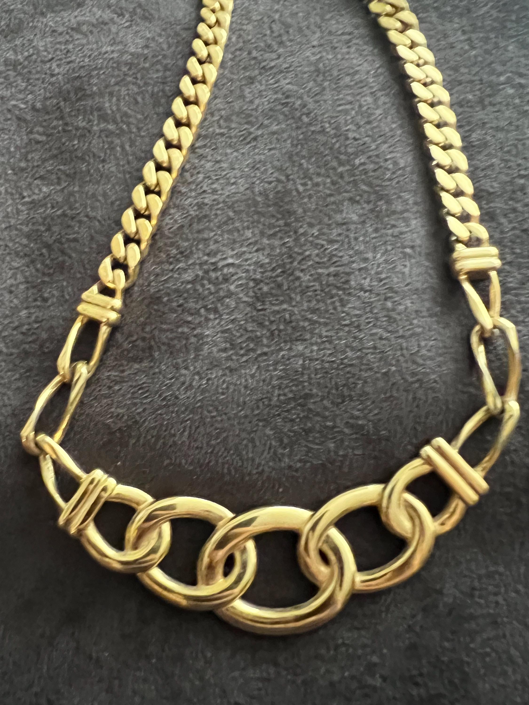 Vintage Monet Goldtone Chunky Chain Choker Snap Clasp - Etsy