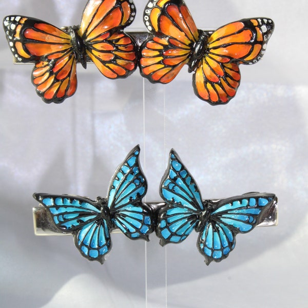 Large Butterfly Clips - Etsy