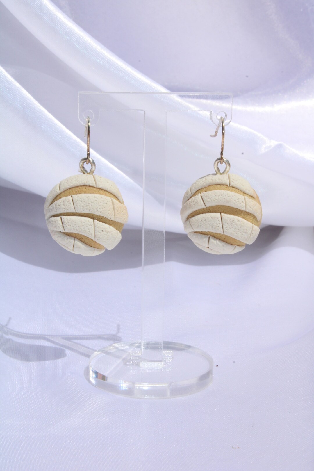 Mexican Pan Dulce Concha Polymer Clay Earrings - Etsy