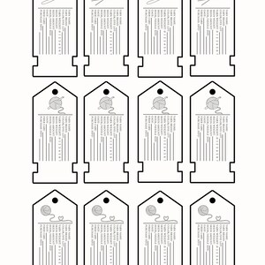 Printable Tags for Knitting Crochet, Printable Cards for Crochet ...
