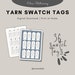 Printable Tags for Knitting Crochet, Printable Cards for Crochet ...