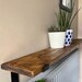 Solid Wood Radiator Shelf With Brackets Rustic Narrow Shelf for Hallway ...