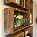Wall Mounted Display Cubes | Rustic Handmade Storage Boxes | Modular ...