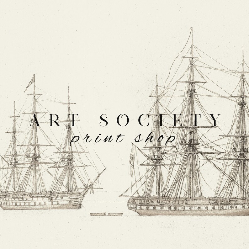 Sailing Ships Drawing, Boat Illustration, Vintage Tall Ships, Victorian ...