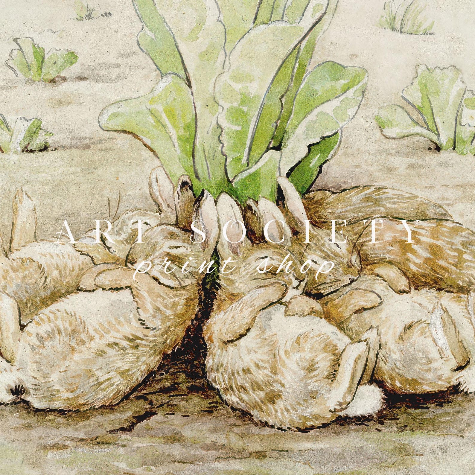 Beatrix Potter Prints, Set of 6, Watercolour Nursery Art, Digital ...