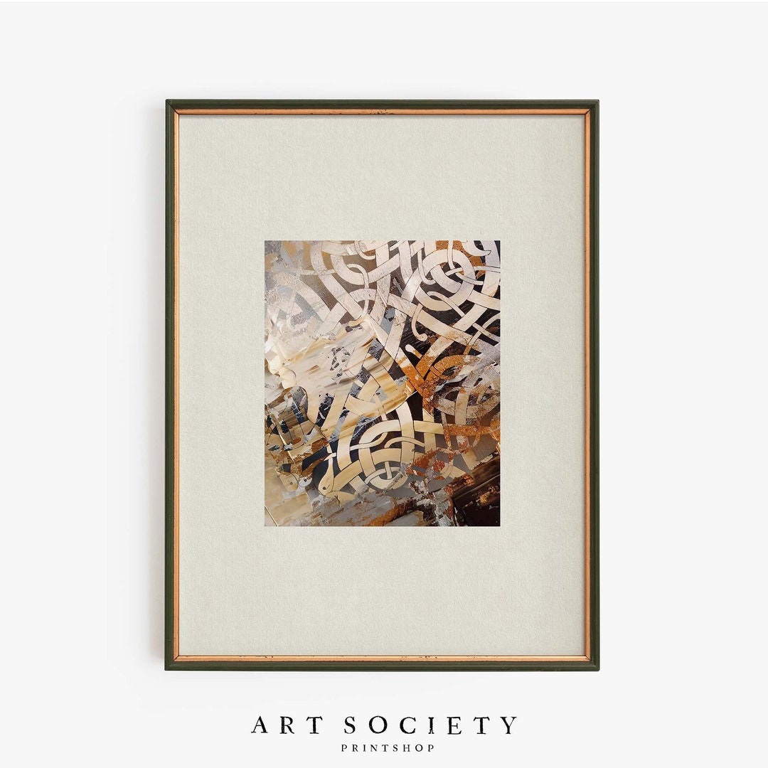 Celtic Abstract Art Modern Contemporary Painting Celtic - Etsy