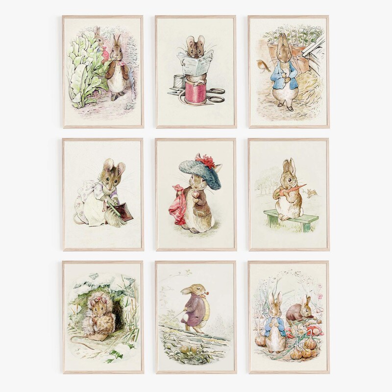 Peter Rabbit Drawing - Etsy