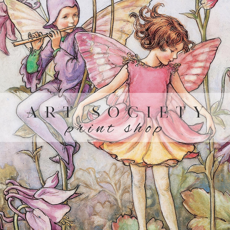 Flower Fairies Art Print Set: Cicely Mary Barker Vintage Illustrations ...