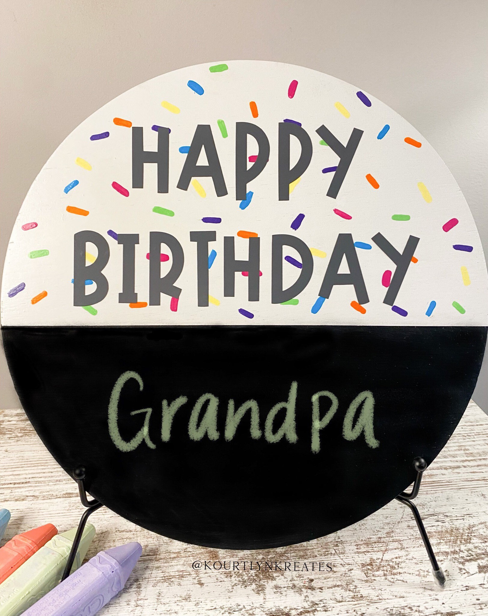Custom Birthday Sign Birthday Centerpiece Birthday Decor Chalkboard ...