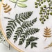 PDF Embroidery Pattern/fern Pattern /digital Download/6 or 7 Hoop/hand ...