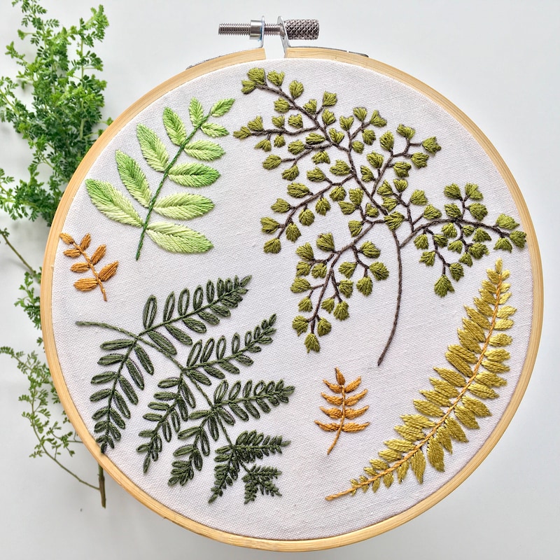 Fern Embroidery - Etsy