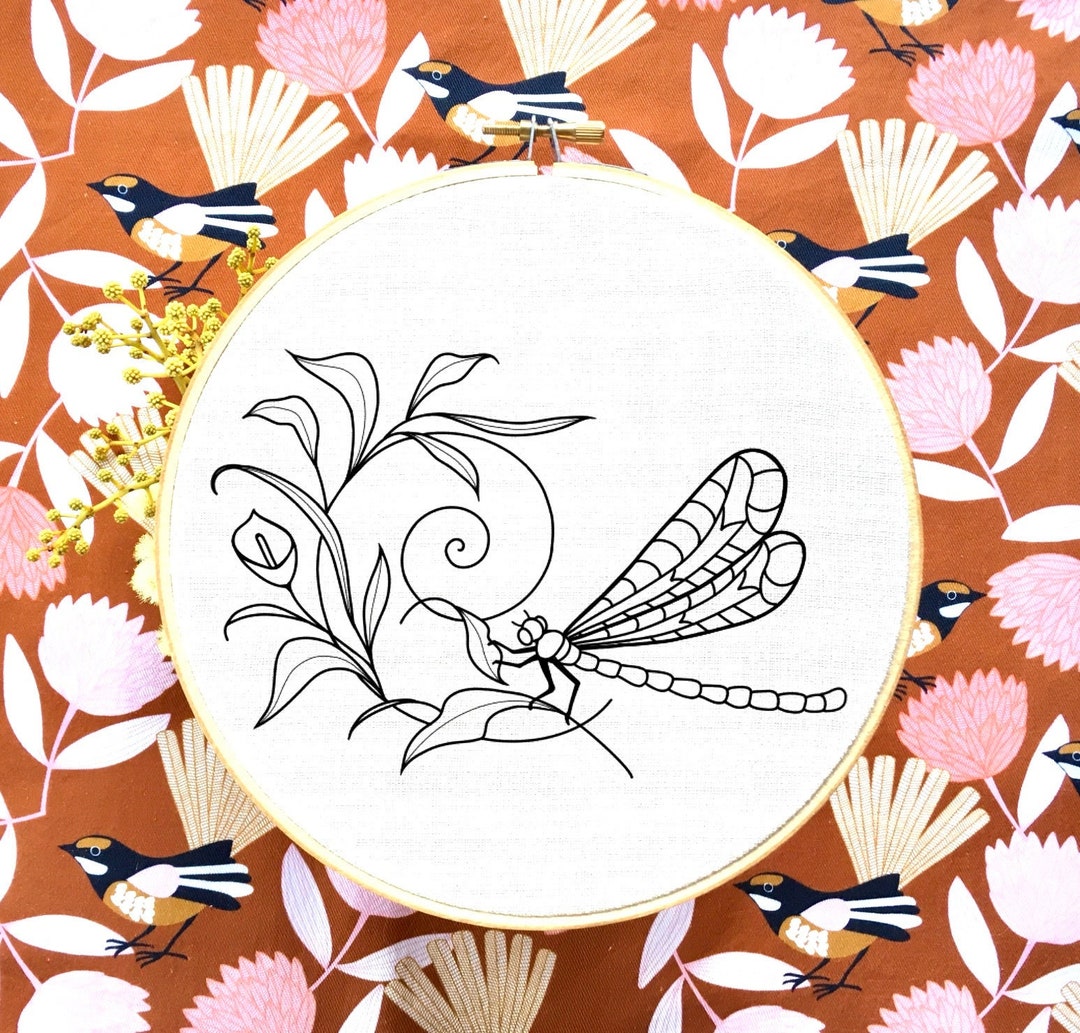 Dragonfly Embroidery, Dragonfly Design, Dragonfly Embroidery Pattern ...