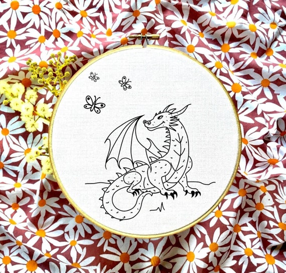Dragon Embroidery Pattern