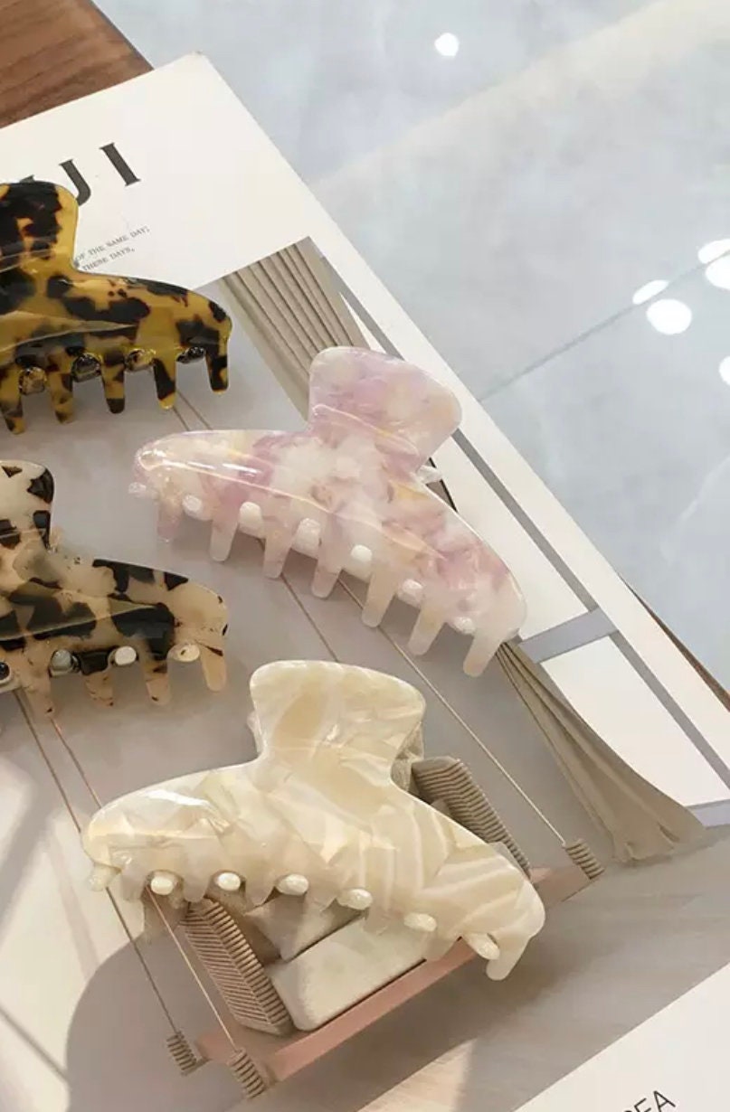 Acrylic Marble Hair Claws for Bride Bridesmaids Best - Etsy