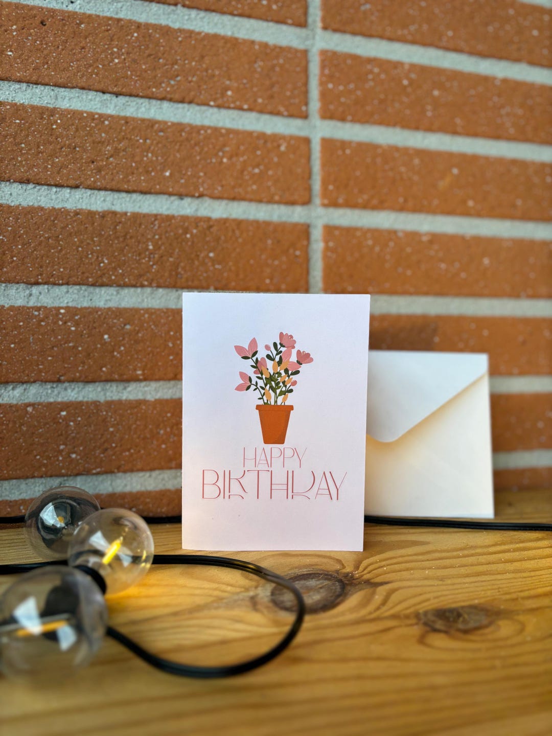 Printable Flower Pot Birthday Card - Etsy
