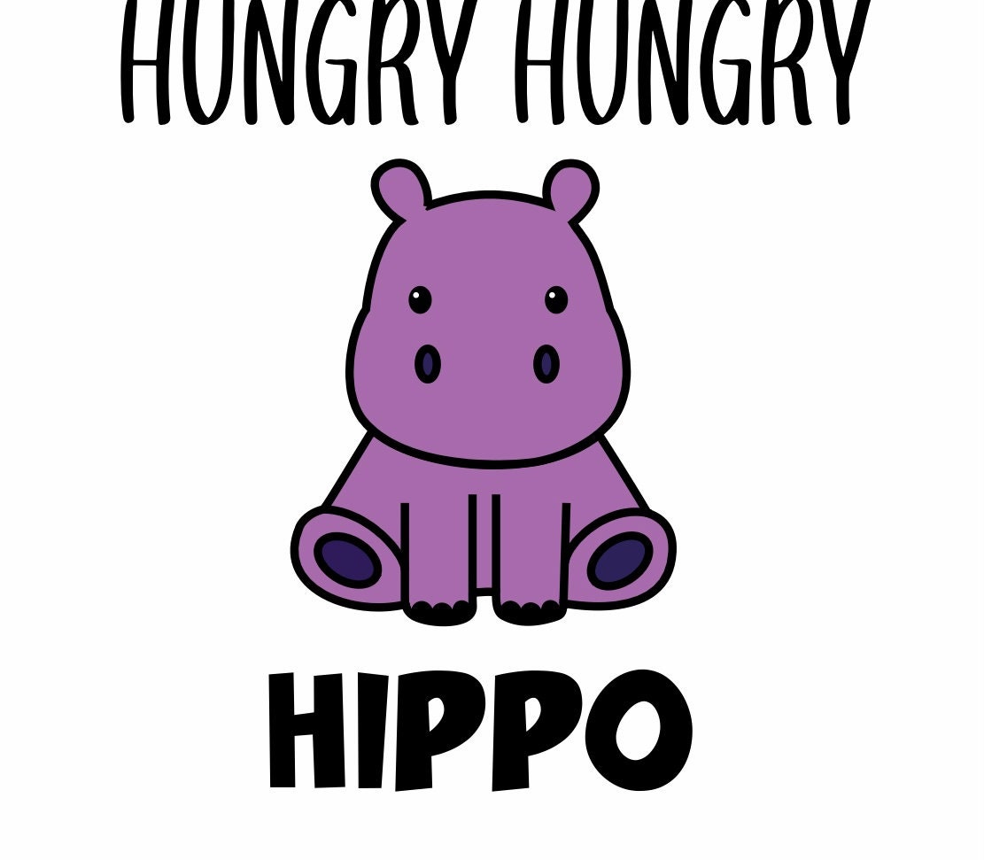 Hungry Hungry Hippo Digital Artwork File SVG PNG PDF - Etsy