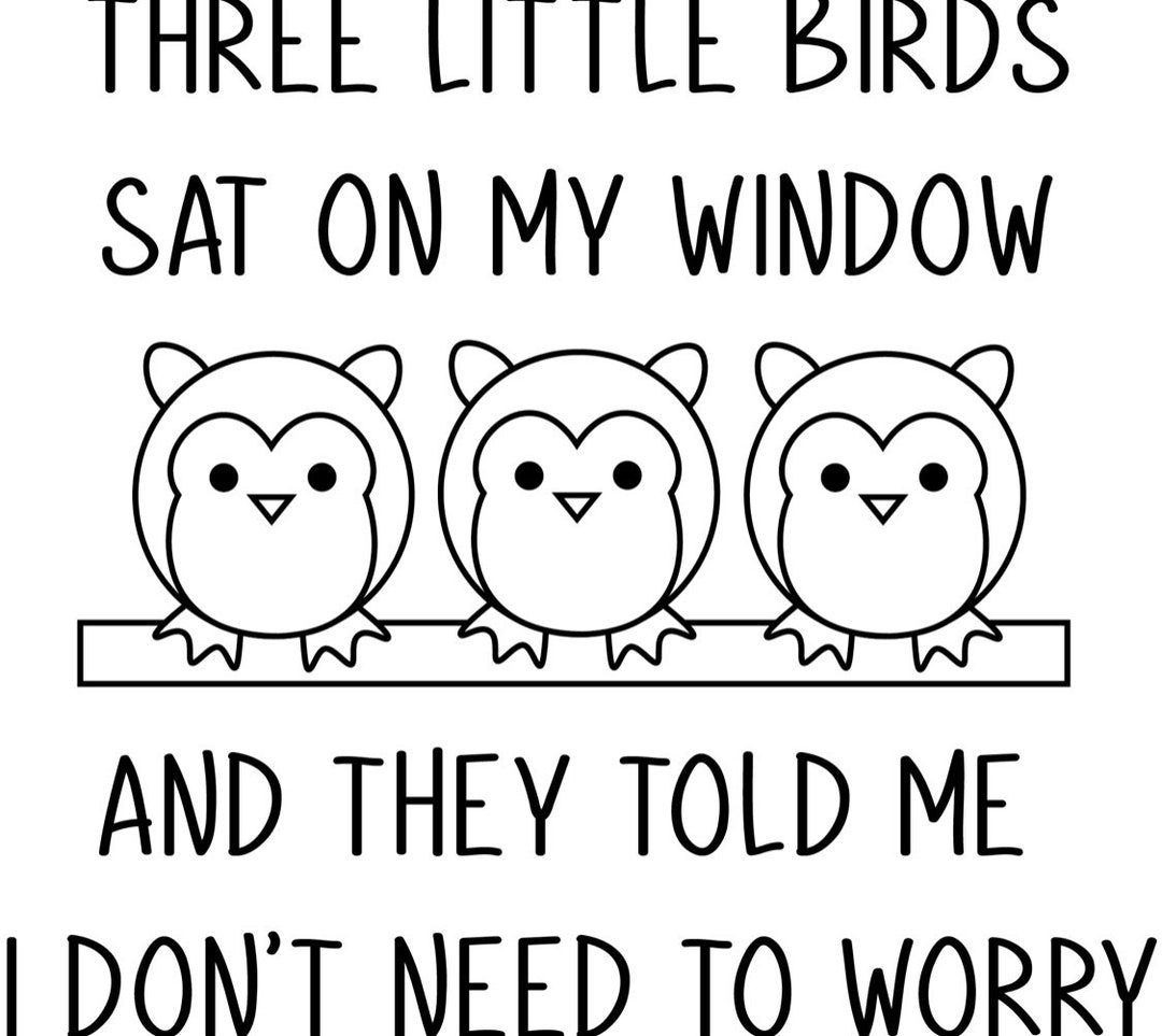 Three Little Birds Owls Cute Digital Artwork Files SVG PDF PNG - Etsy
