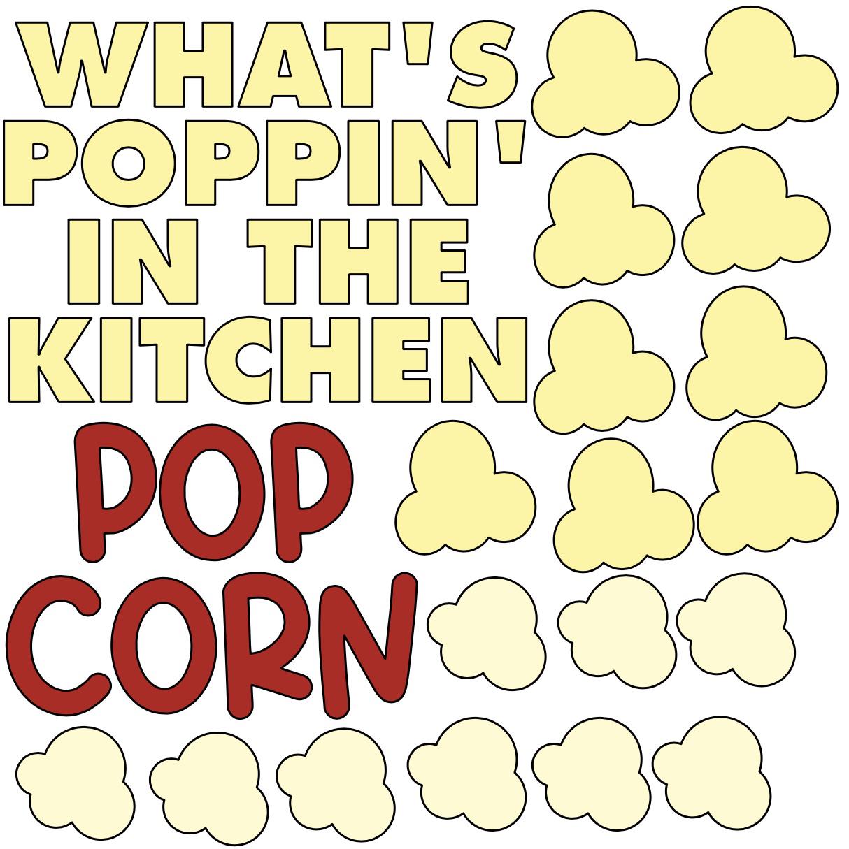 Custom Popcorn SVG and PNG - Etsy