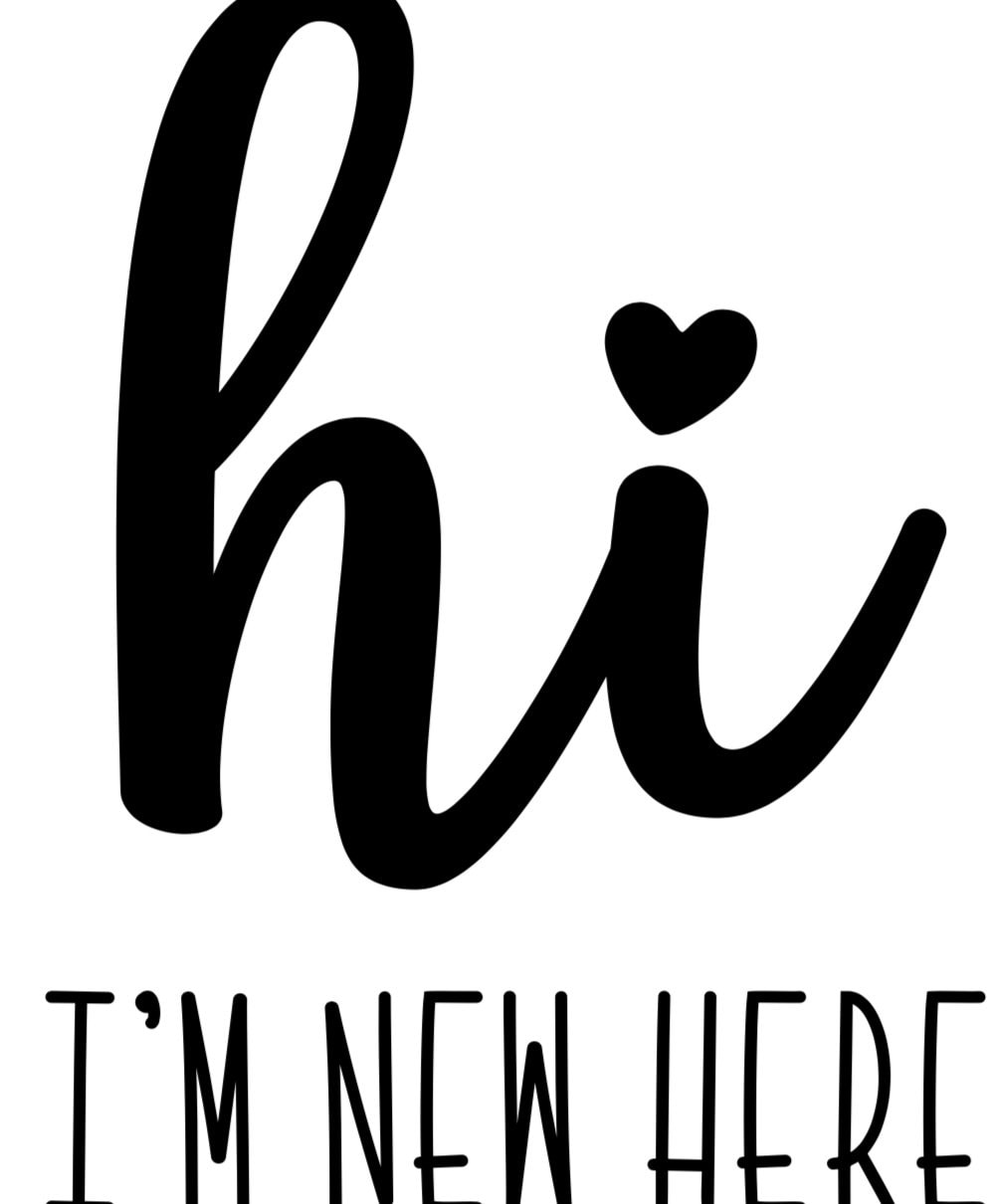 Hi I’m New Here SVG Digital Artwork File Download - Etsy