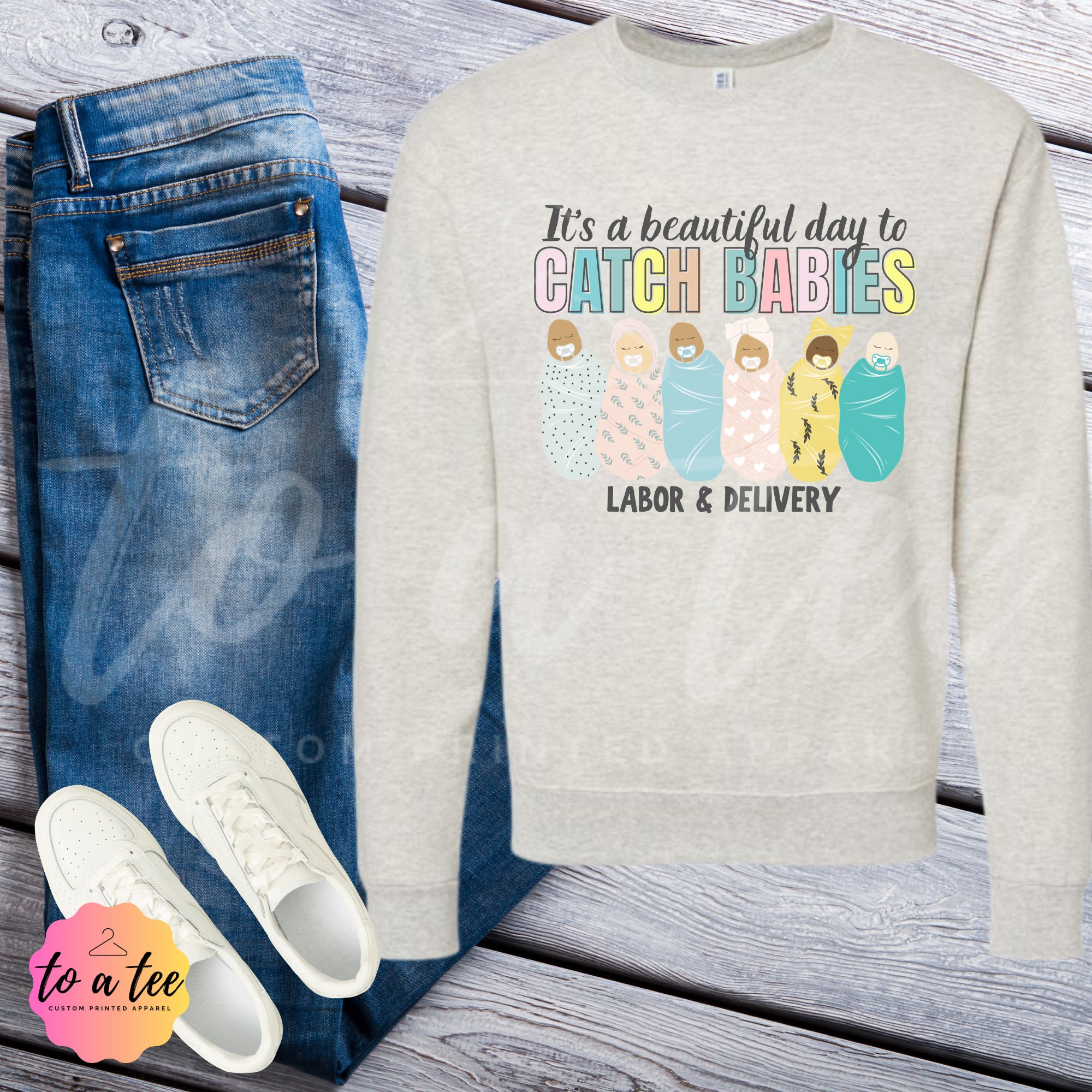 Labor and Delivery- It's a Beautiful Day to Catch Babies Digital PNG ...